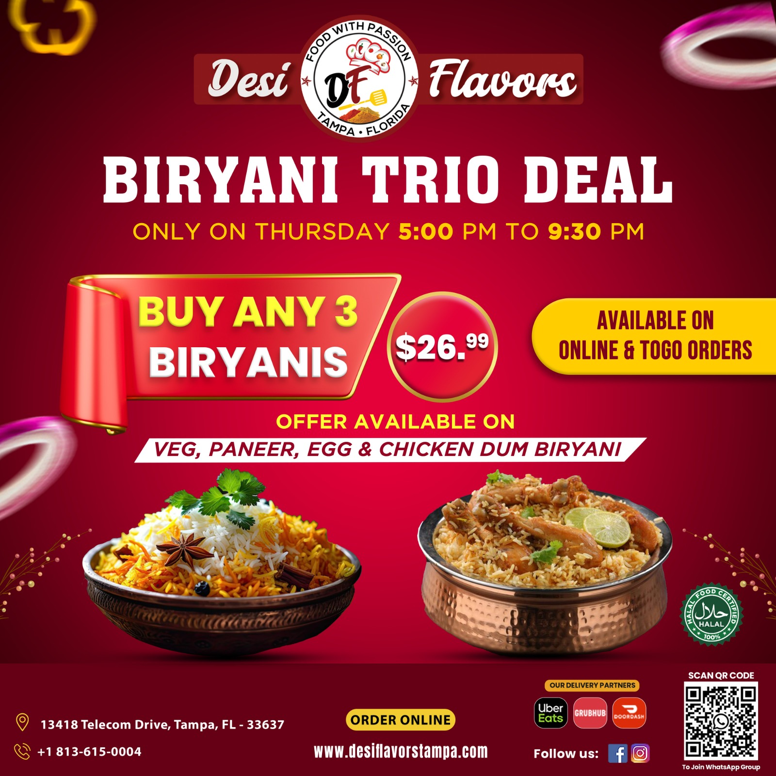 Desi Flavors » Menu