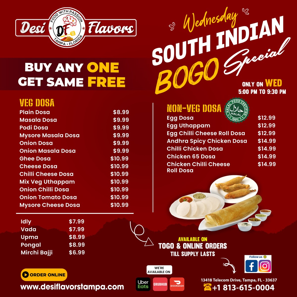 Desi Flavors » Menu