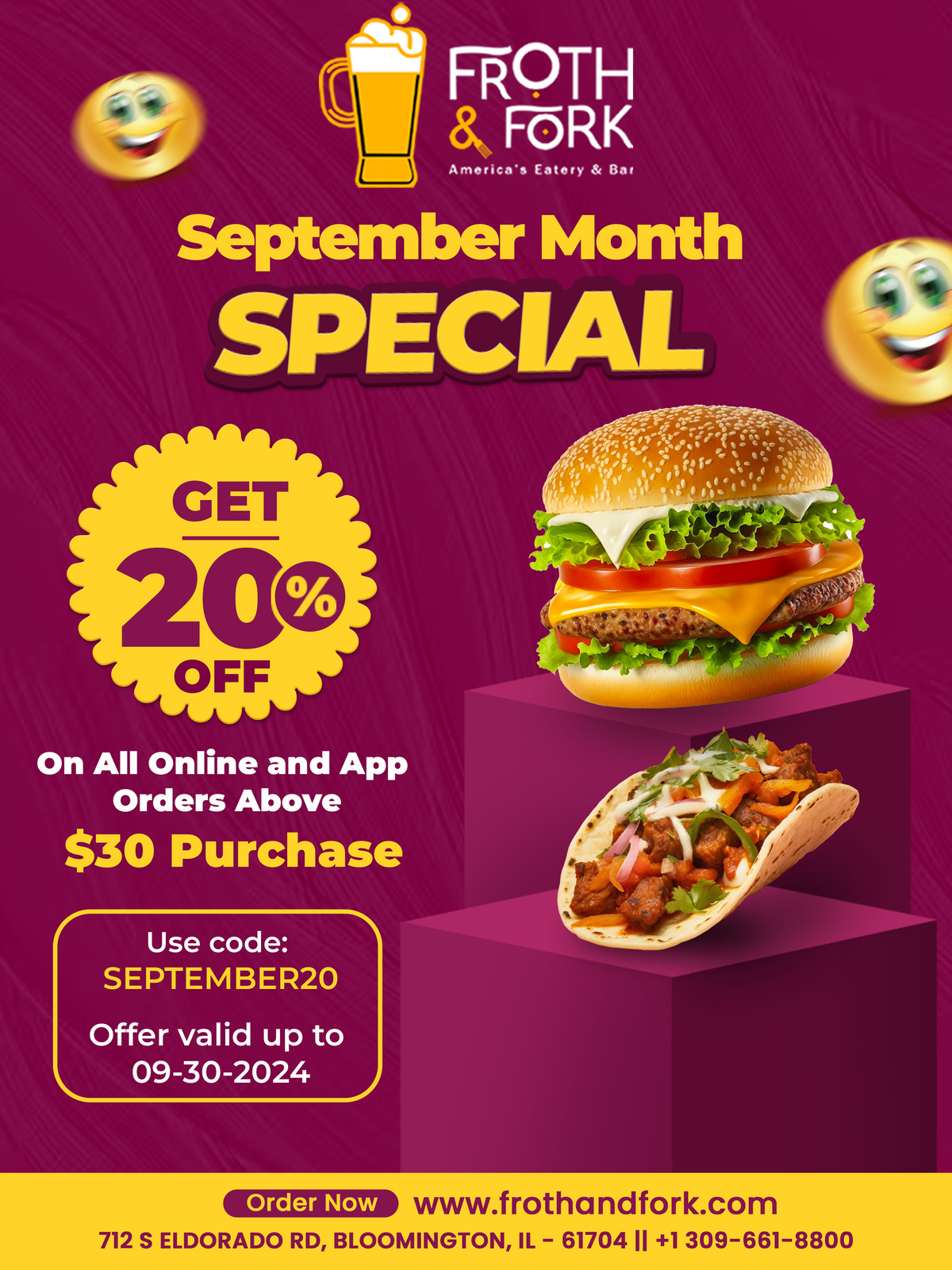 Froth & Fork » Menu