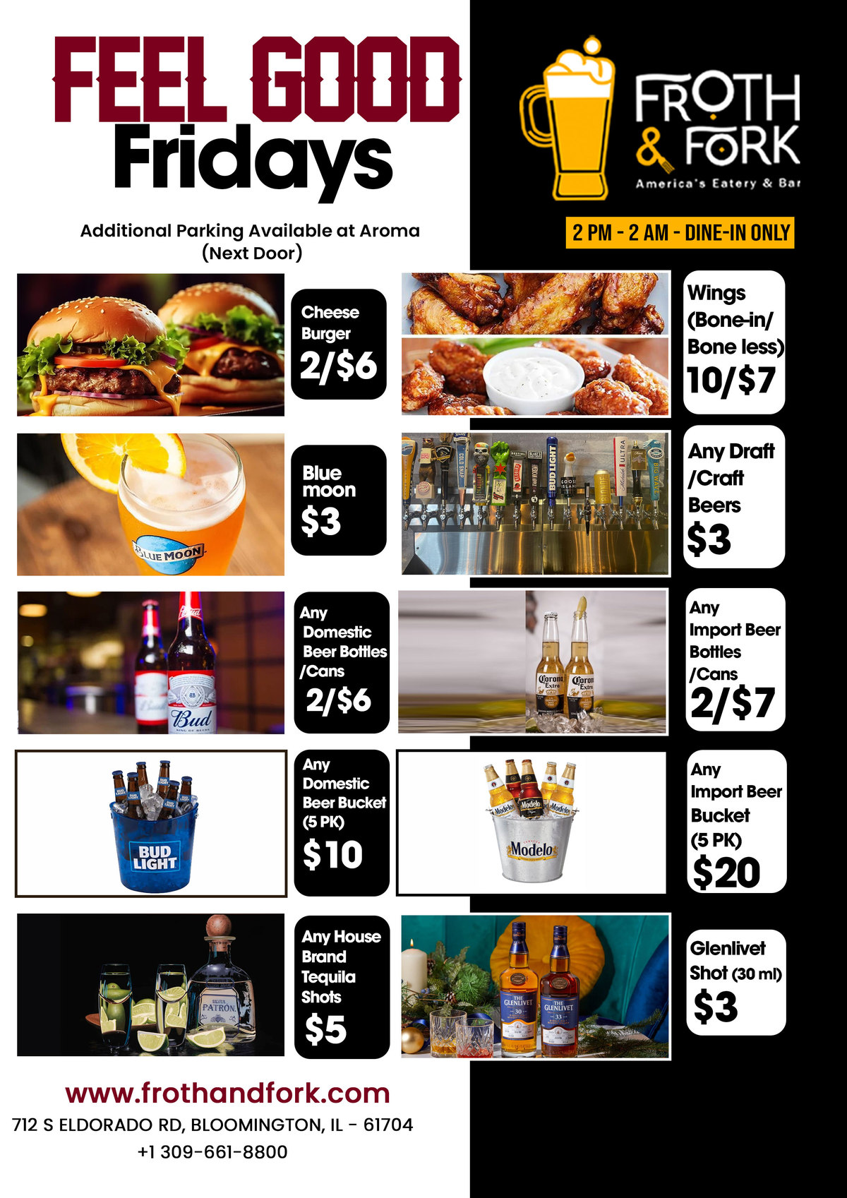 Froth & Fork » Promotions / Specials