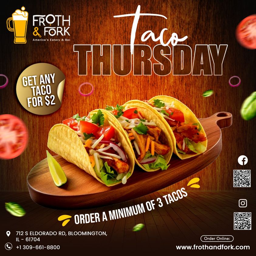 Froth & Fork » Promotions / Specials