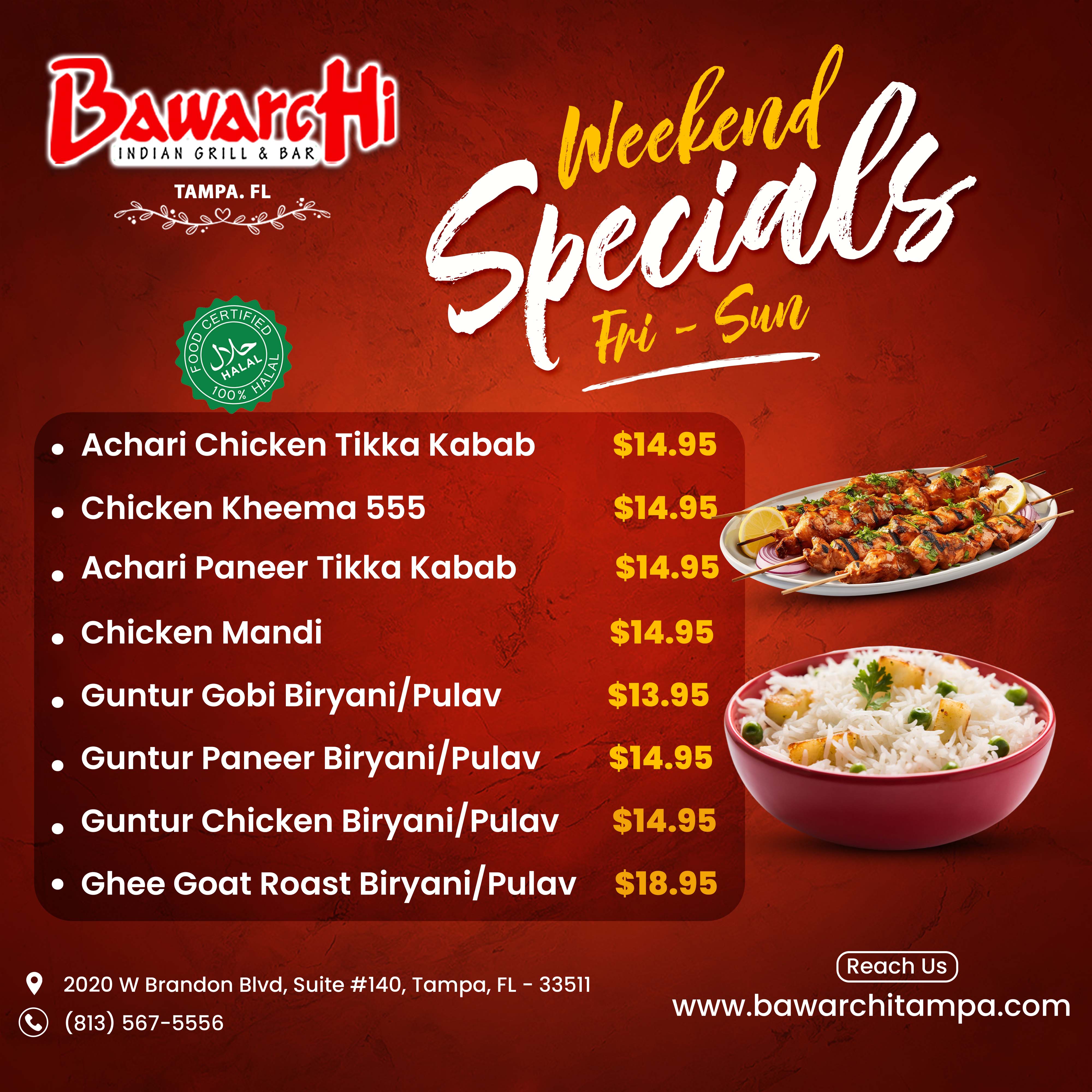 Bawarchi Indian Grill & Bar » Promotions