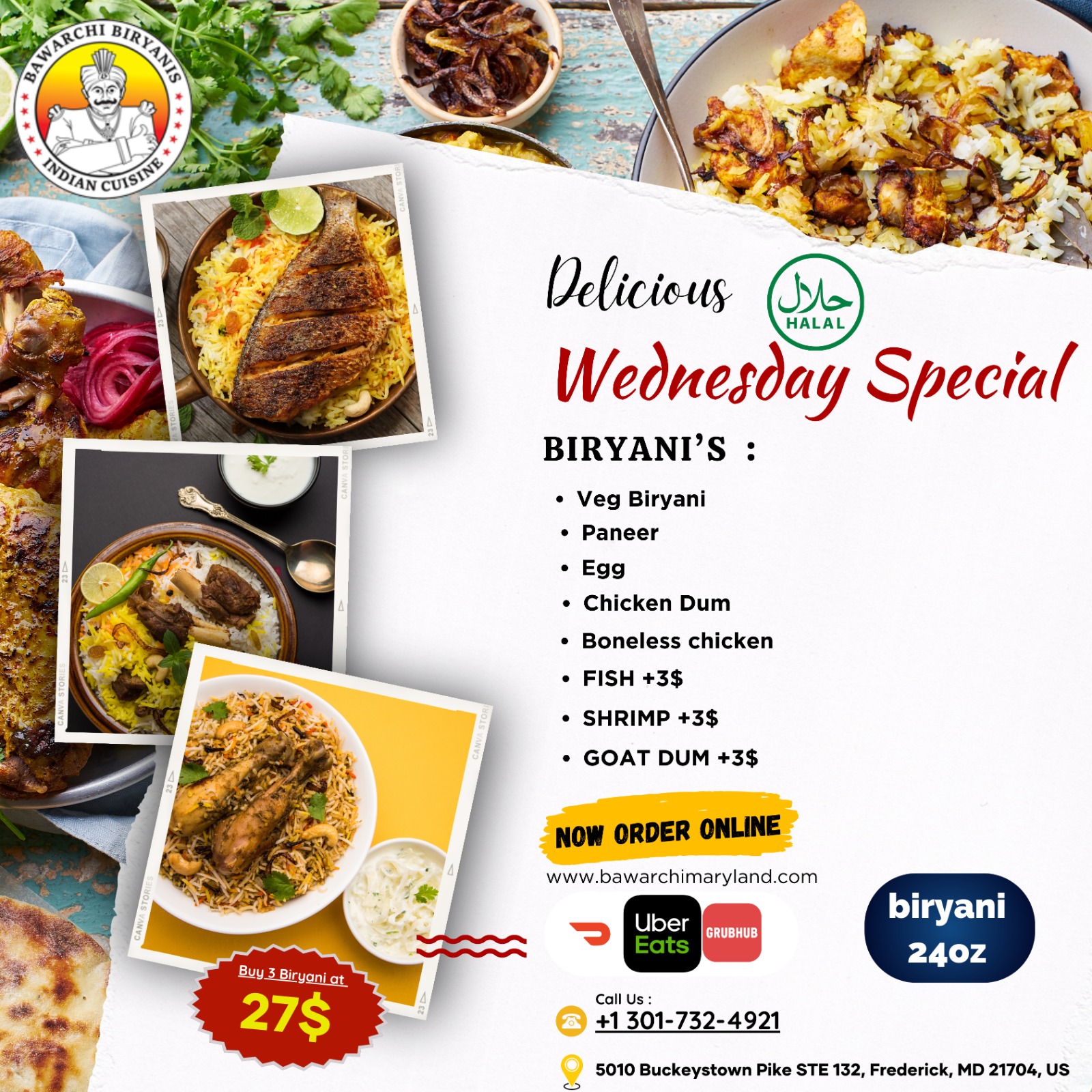 Bawarchi Biryanis » OUR MENU